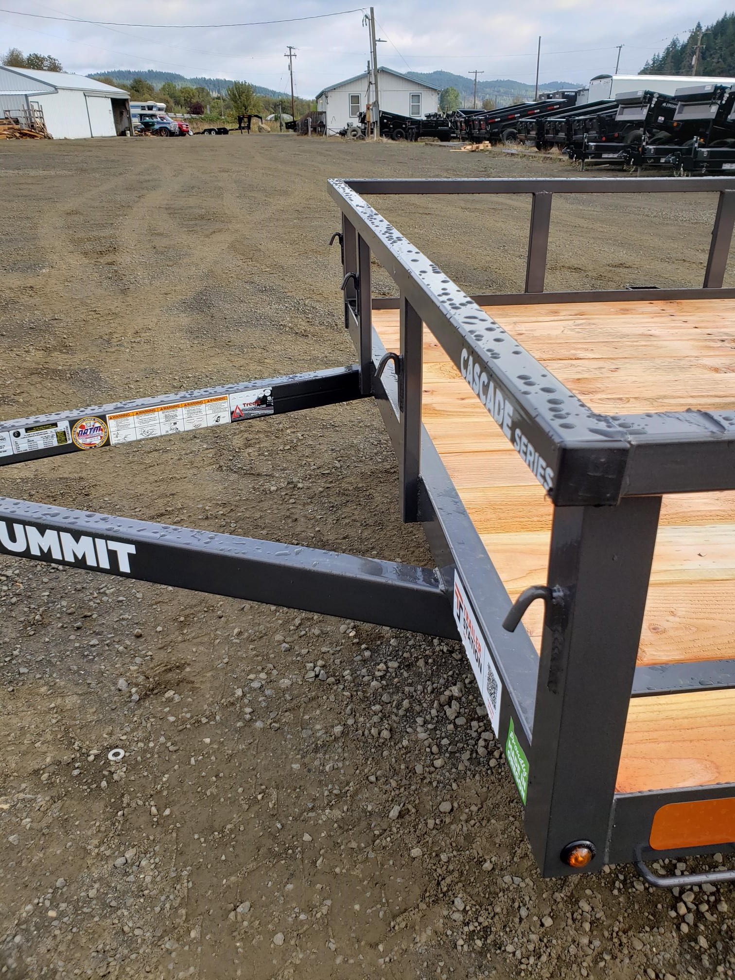 ON SALE - Summit 7x12 Utility Landscape Trailer - Tandem Axle - Fender High - Cascade